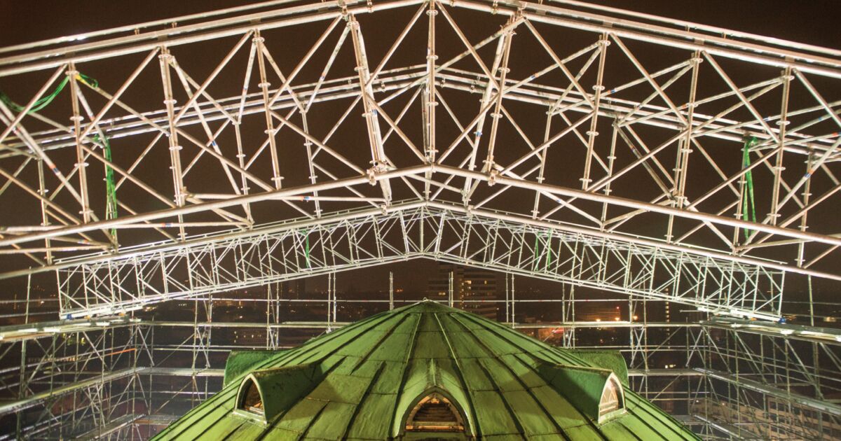 Spectacular scaffolding solution with MULTI ROOF