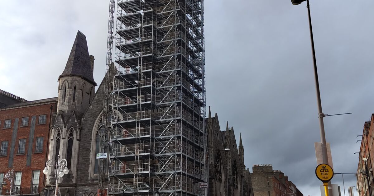 Dublin landmark scaffolded with RINGSCAFF