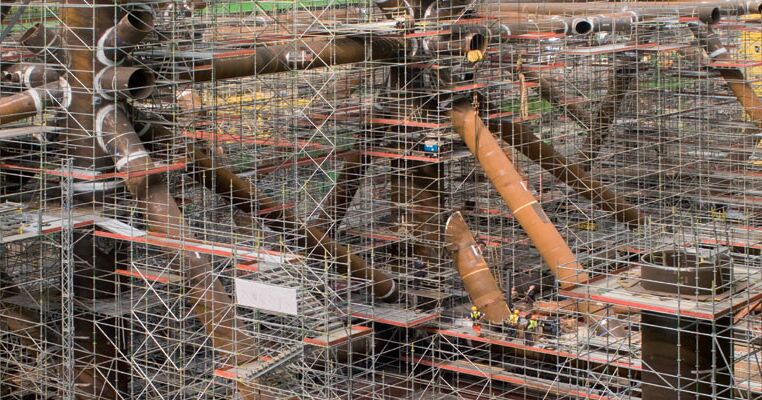 Modular scaffolding system RINGSCAFF by Scafom-rux